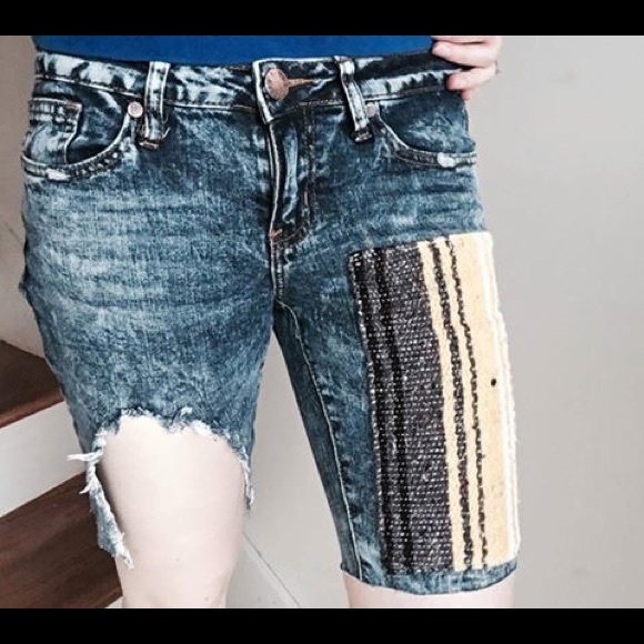 VIP | Shorts | One Of A Kind Repurposed Jean Short 34 | Poshmark